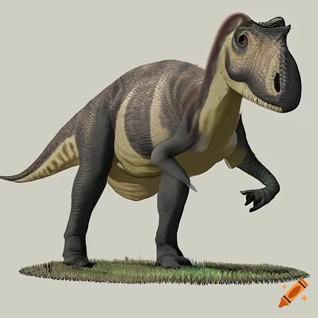 Scientifically accurate hadrosaurus dinosaur with bongo antelope color ...