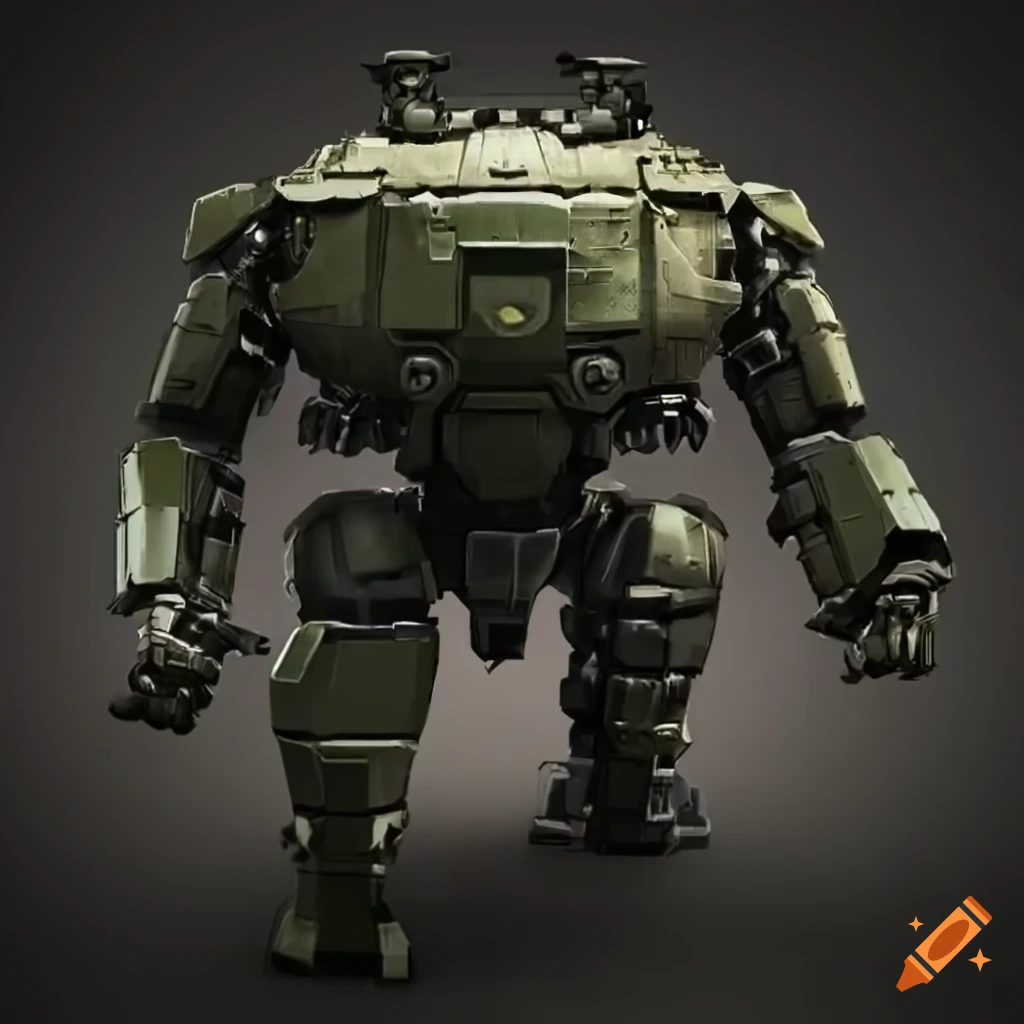 Big military mecha robot on Craiyon