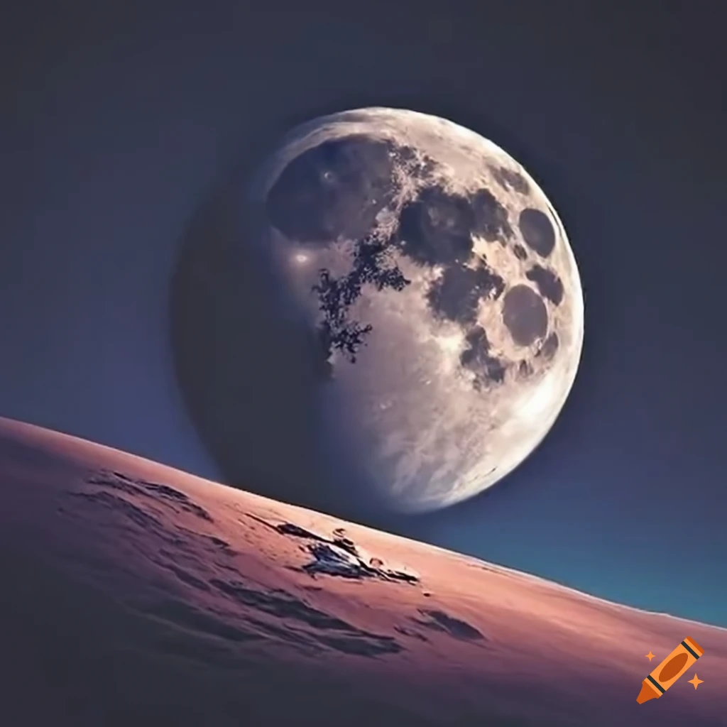 Iconic moon landing photo with astronaut and lunar module on Craiyon