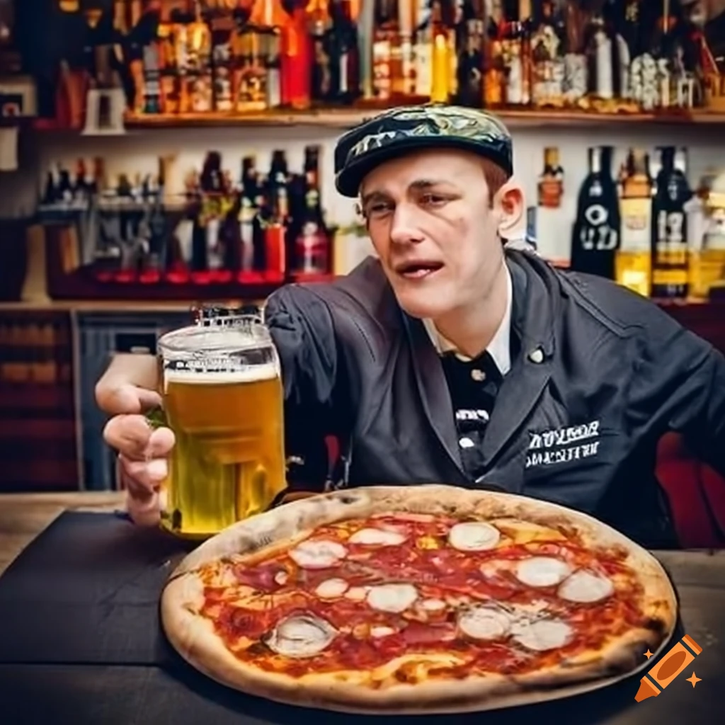 Chief pizza and beer officer on Craiyon