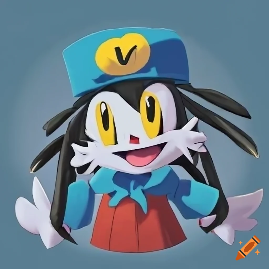 Klonoa laughing on Craiyon