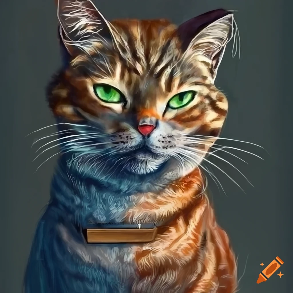 Realistic illustration of a cat for pen and paper cats of catthulhu on ...