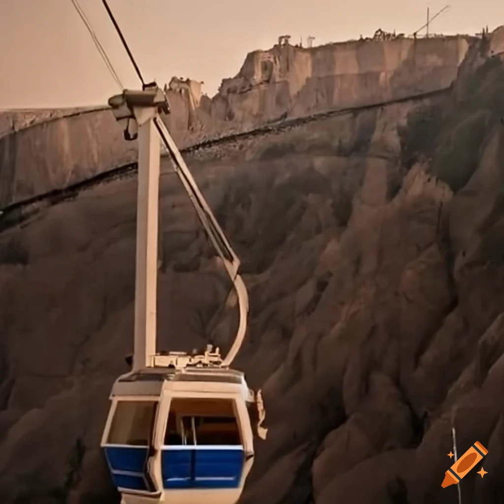 Téléférique in the city of beni mellal, morocco on Craiyon