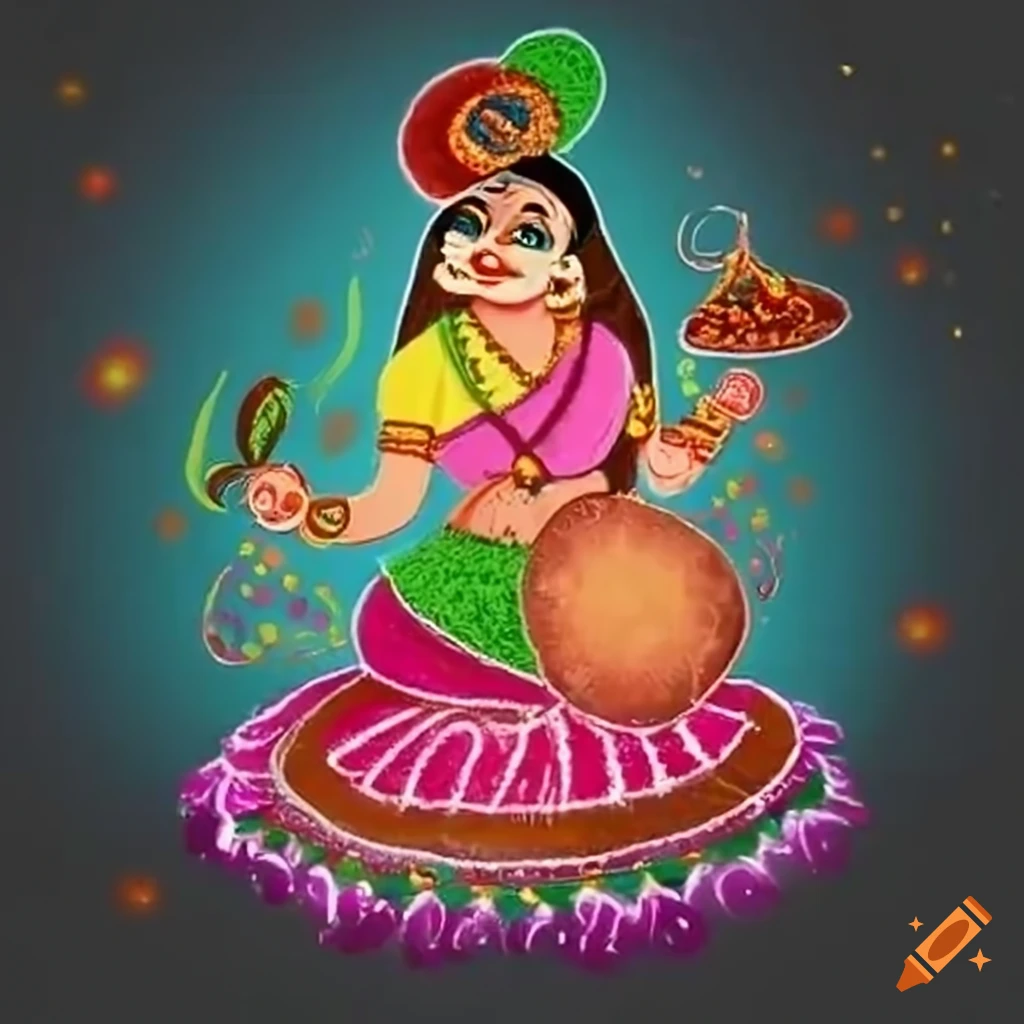 Colorful rangoli for pongal festival on Craiyon