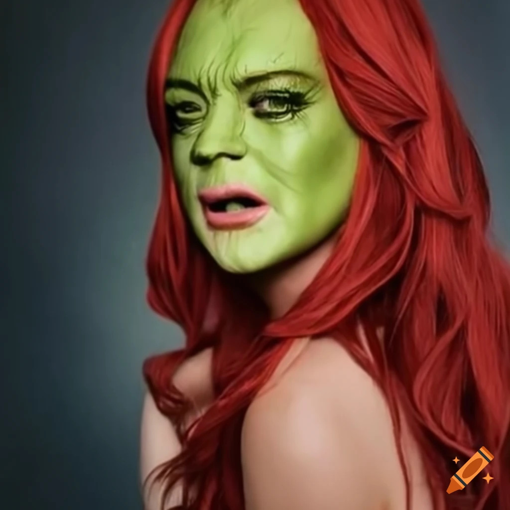 Lindsay lohan cosplay as 'the mask' on Craiyon
