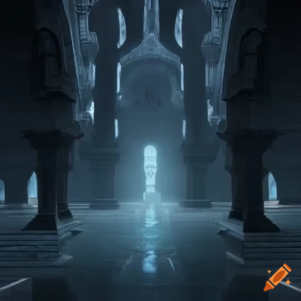 Mysterious dark sith temple with narrow spires and intricate ...