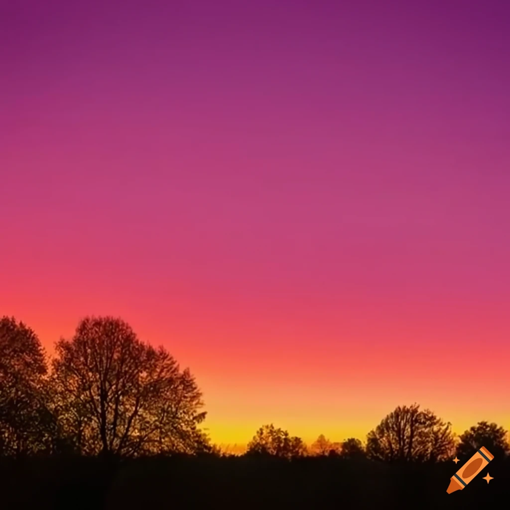Beautiful autumn sunset with pastel colors on Craiyon