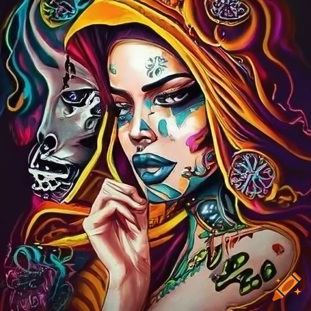 Chicano art on Craiyon