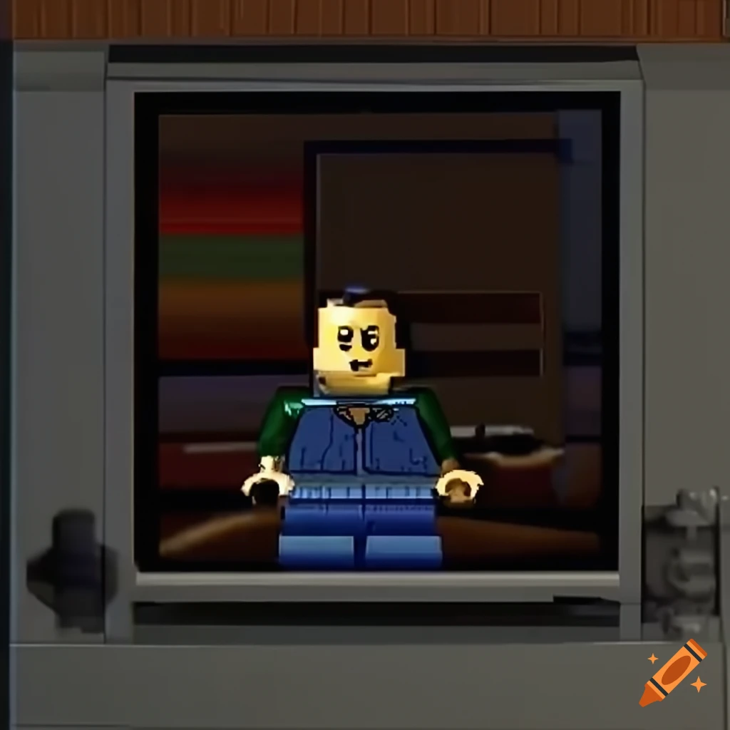 Lego tony soprano on n64 with old 3d graphics on a crt screen on Craiyon