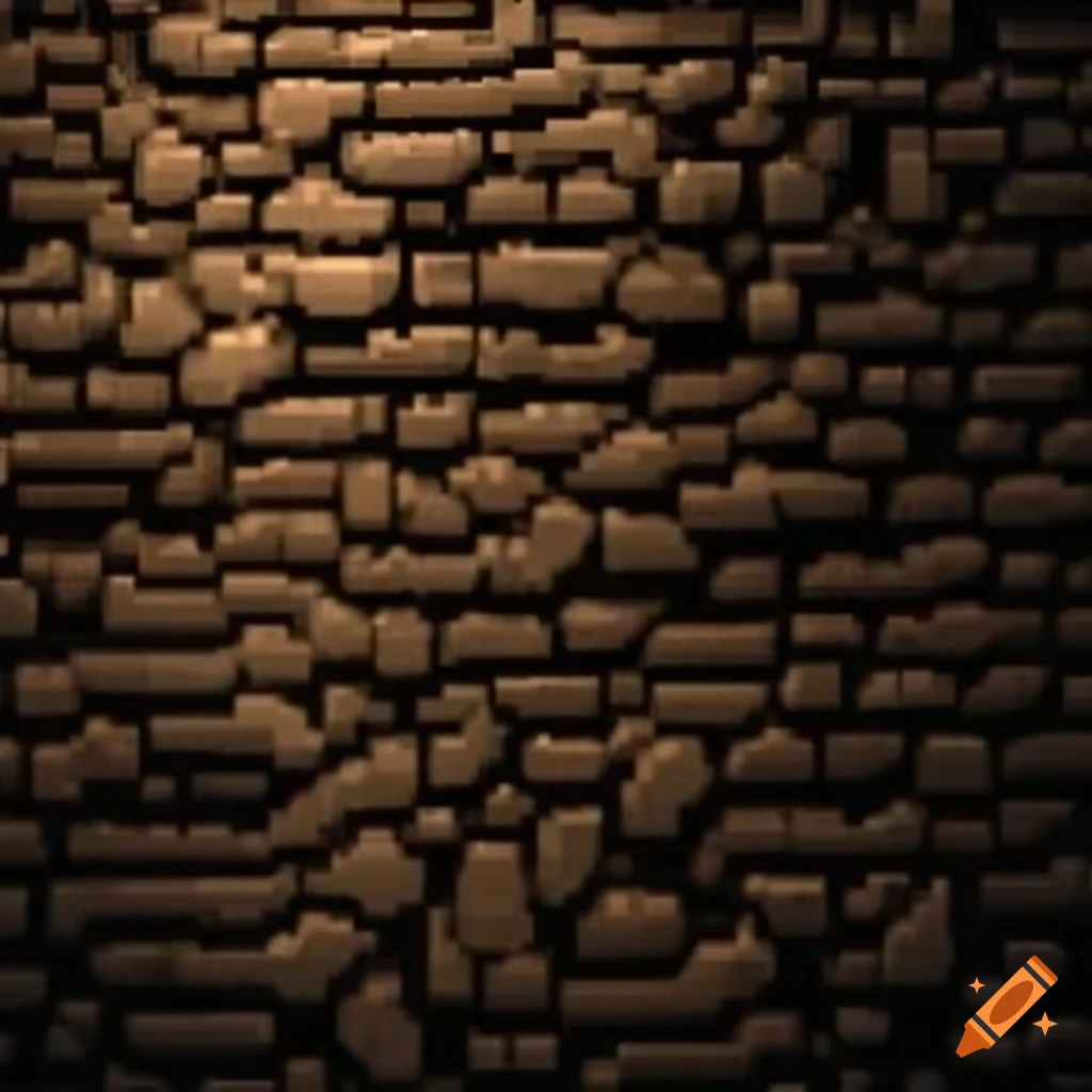 Pixel art dungeon wall on Craiyon
