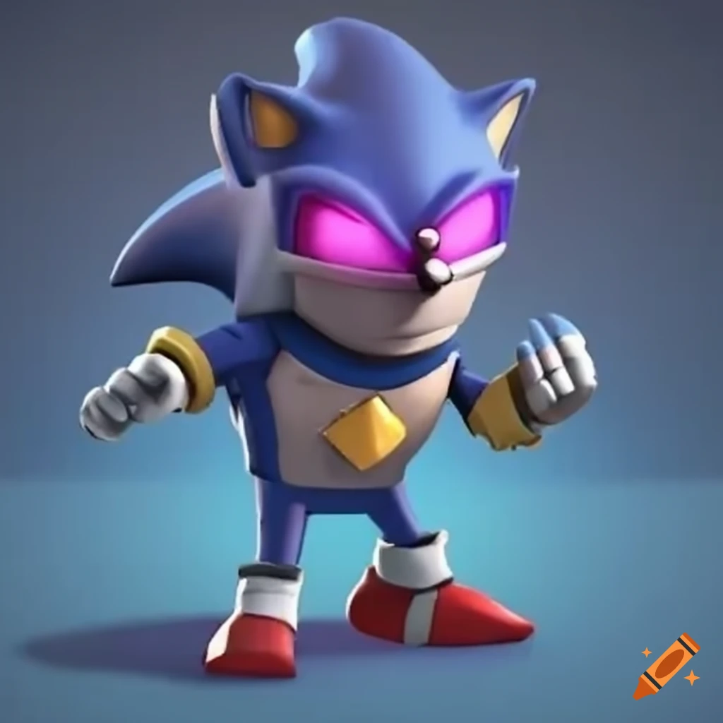 Clash royale character using metal sonic on Craiyon