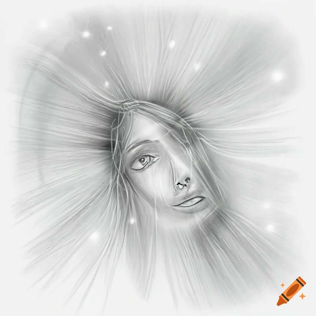 Abstract divine energy with mystical light rays and human elements on ...