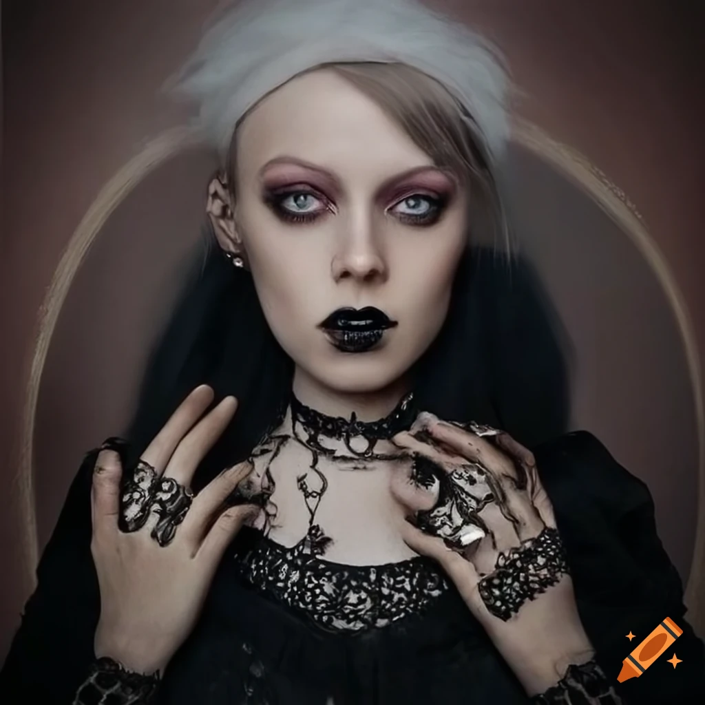 Hyper-realistic gothic art on Craiyon