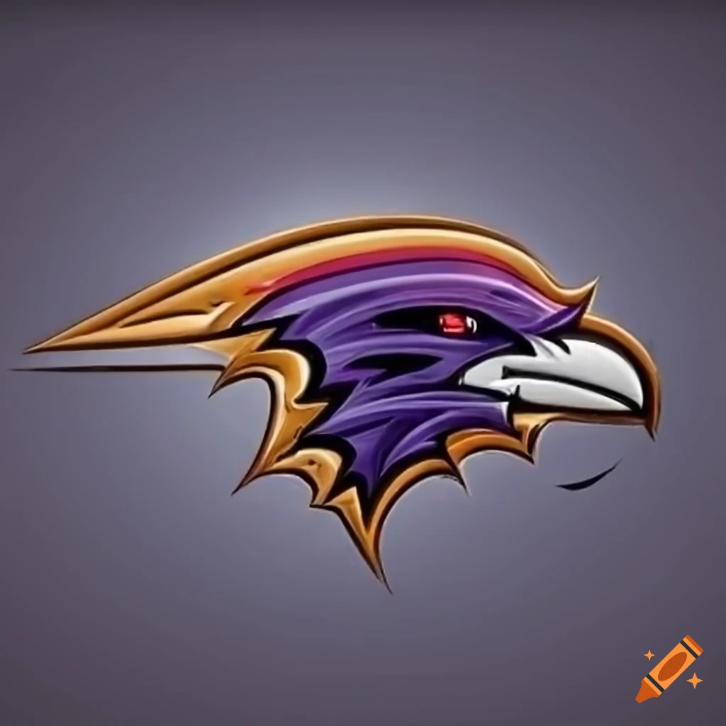 Raleigh Ravens basketball team logo with an exciting and formidable ...