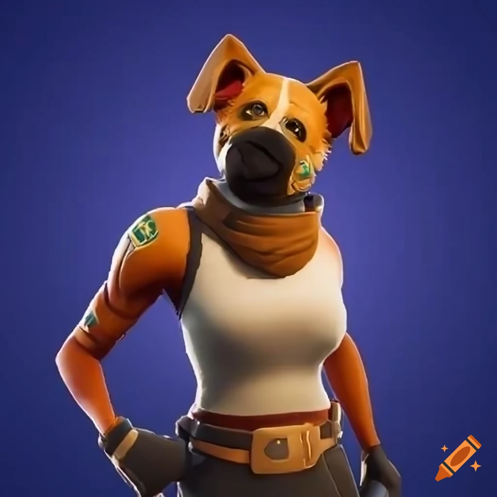 Chihuahua dog character in fortnite game on Craiyon