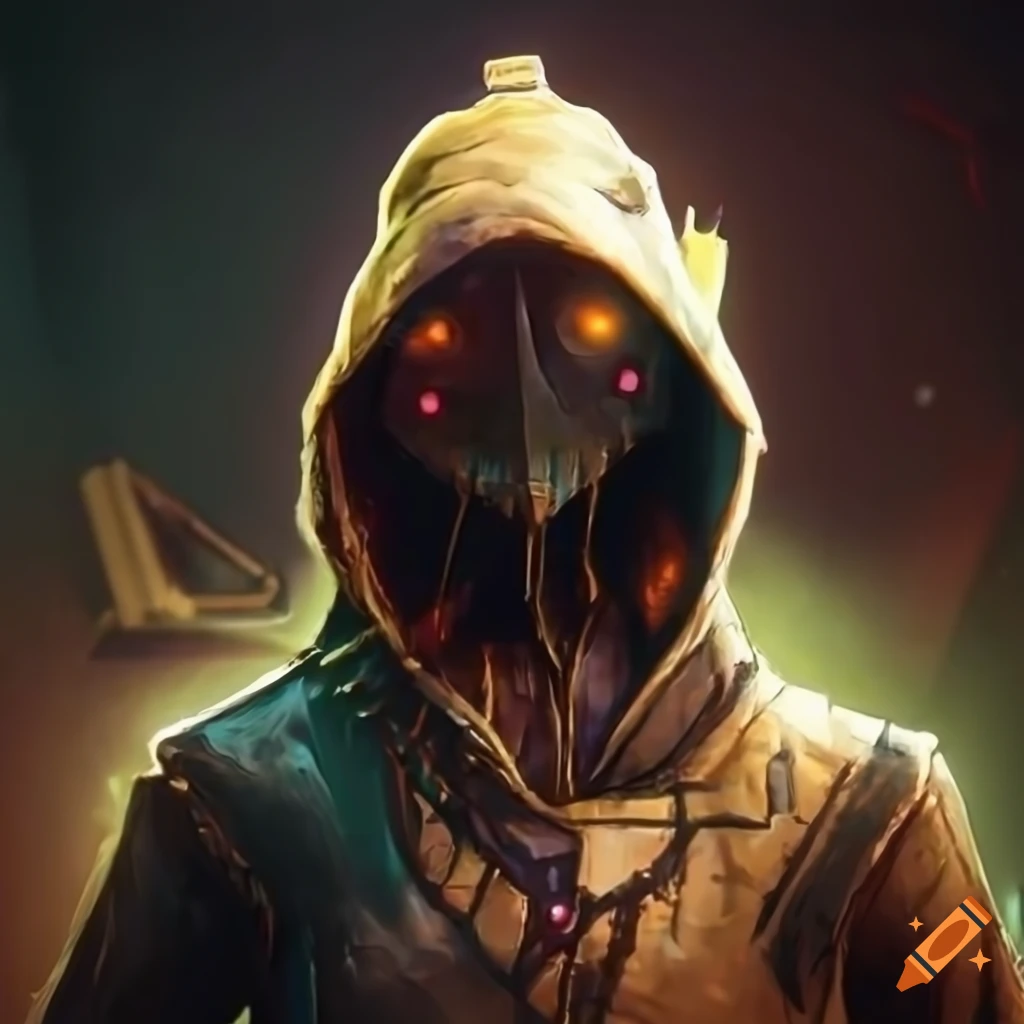 Scarecrow in a cyberpunk style on Craiyon