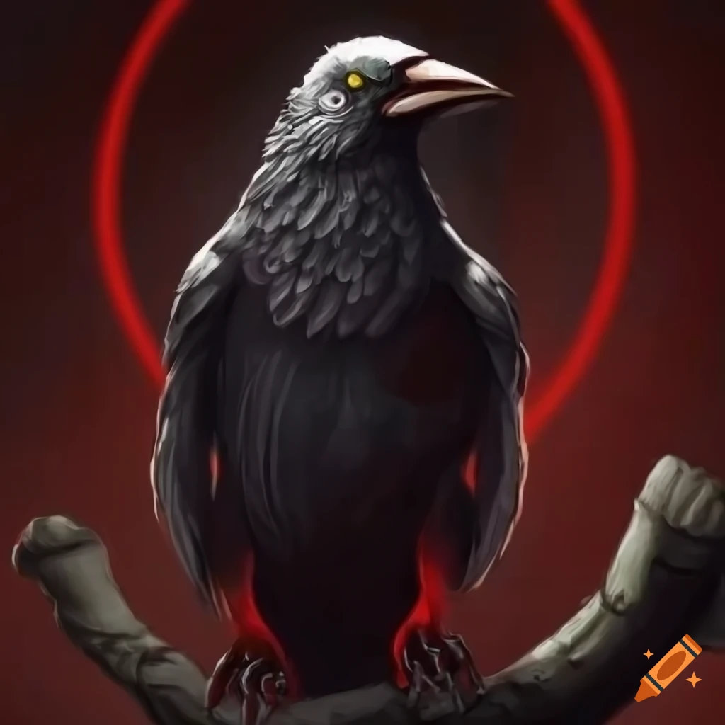 Humanoid crow character from dungeons and dragons with wings and ...