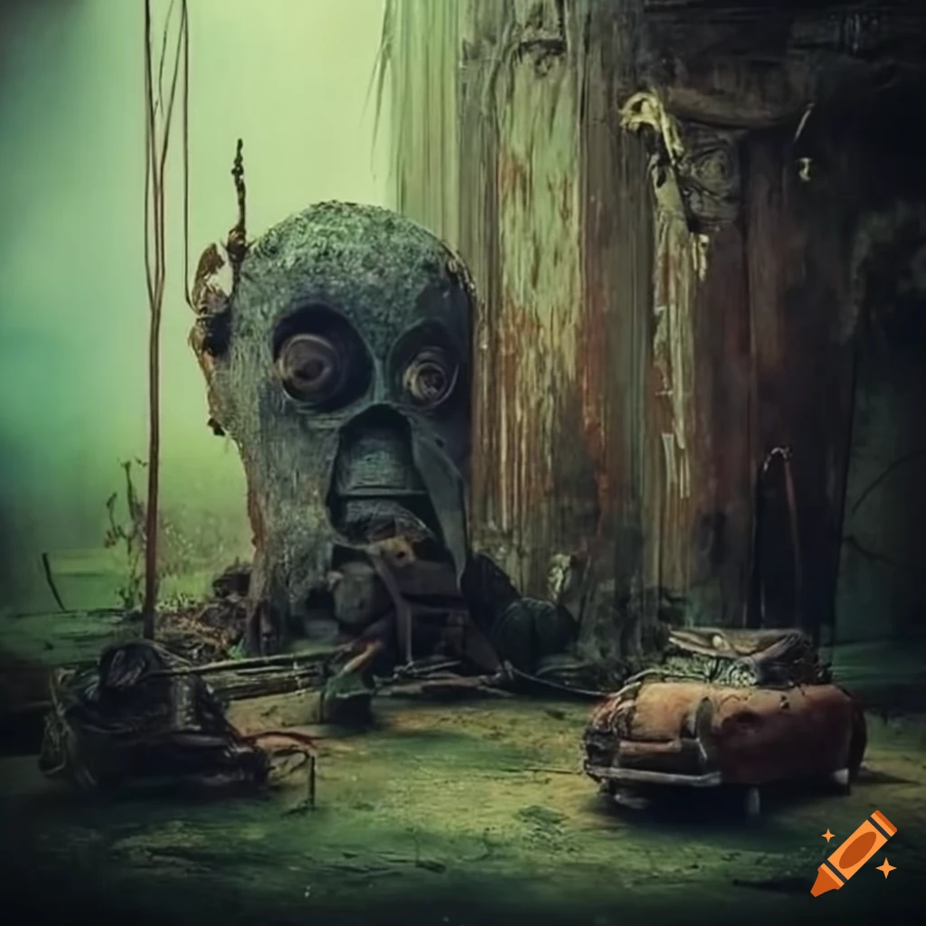 Inside the ultra modern surrealist art gallery of rusty junk sculpture ...