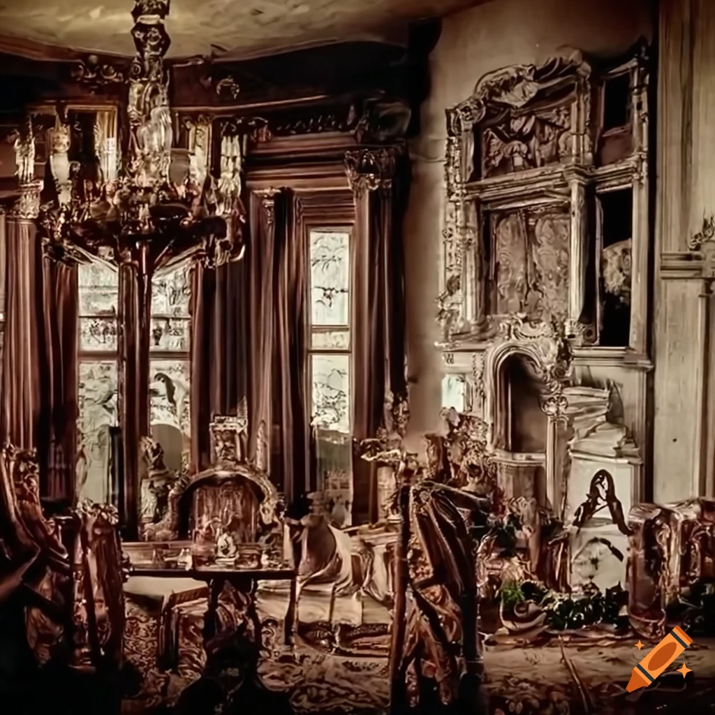 Elegant haunted house dining room on Craiyon