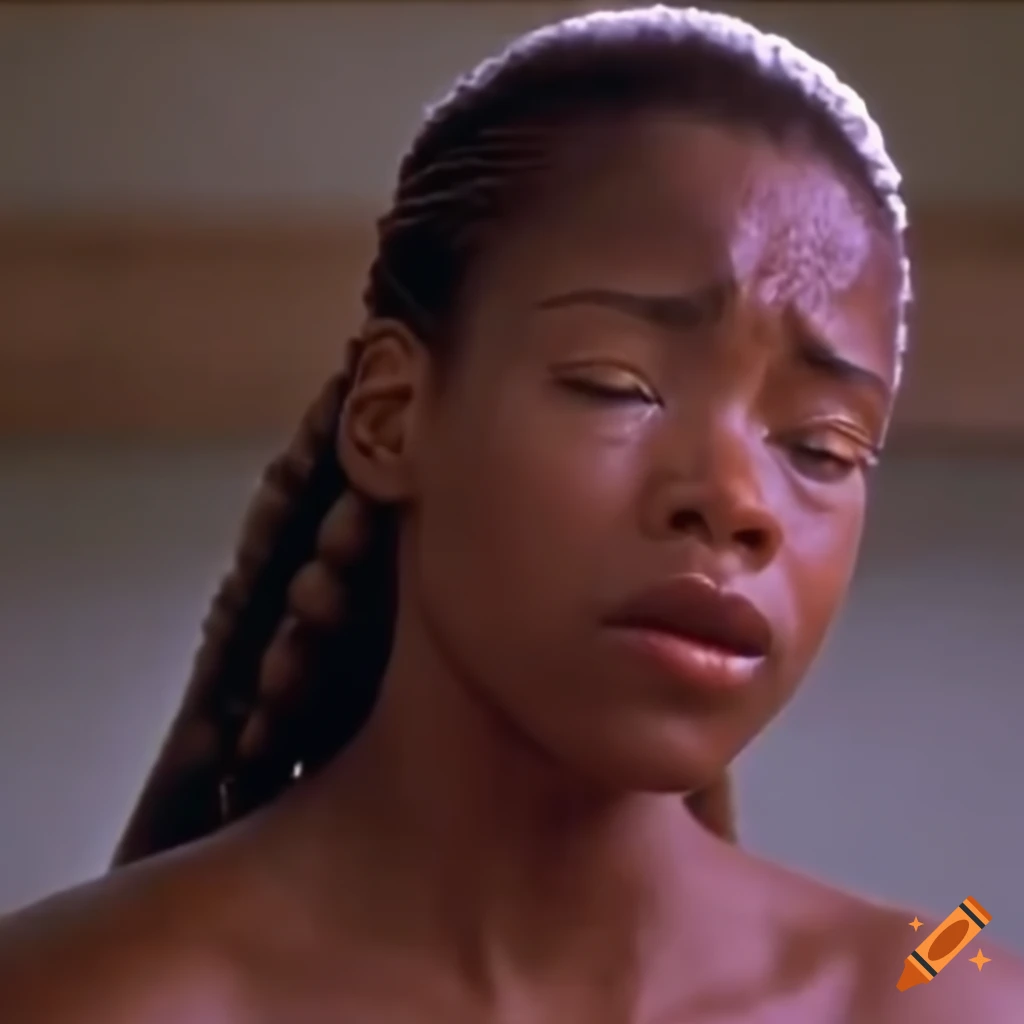 90s movie screencap of a bruised martial fighter with a dizzy ...