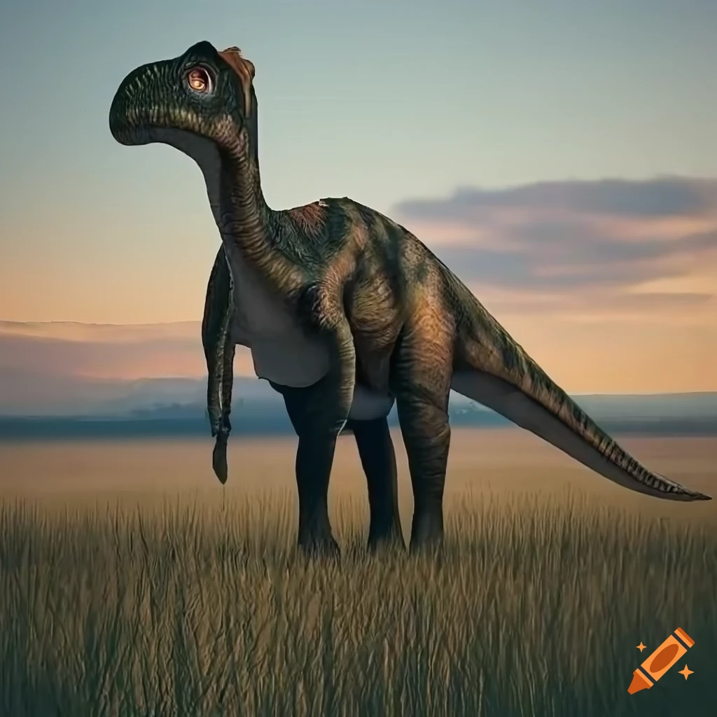 Scientifically accurate Hadrosaurus dinosaur with Bongo antelope color ...