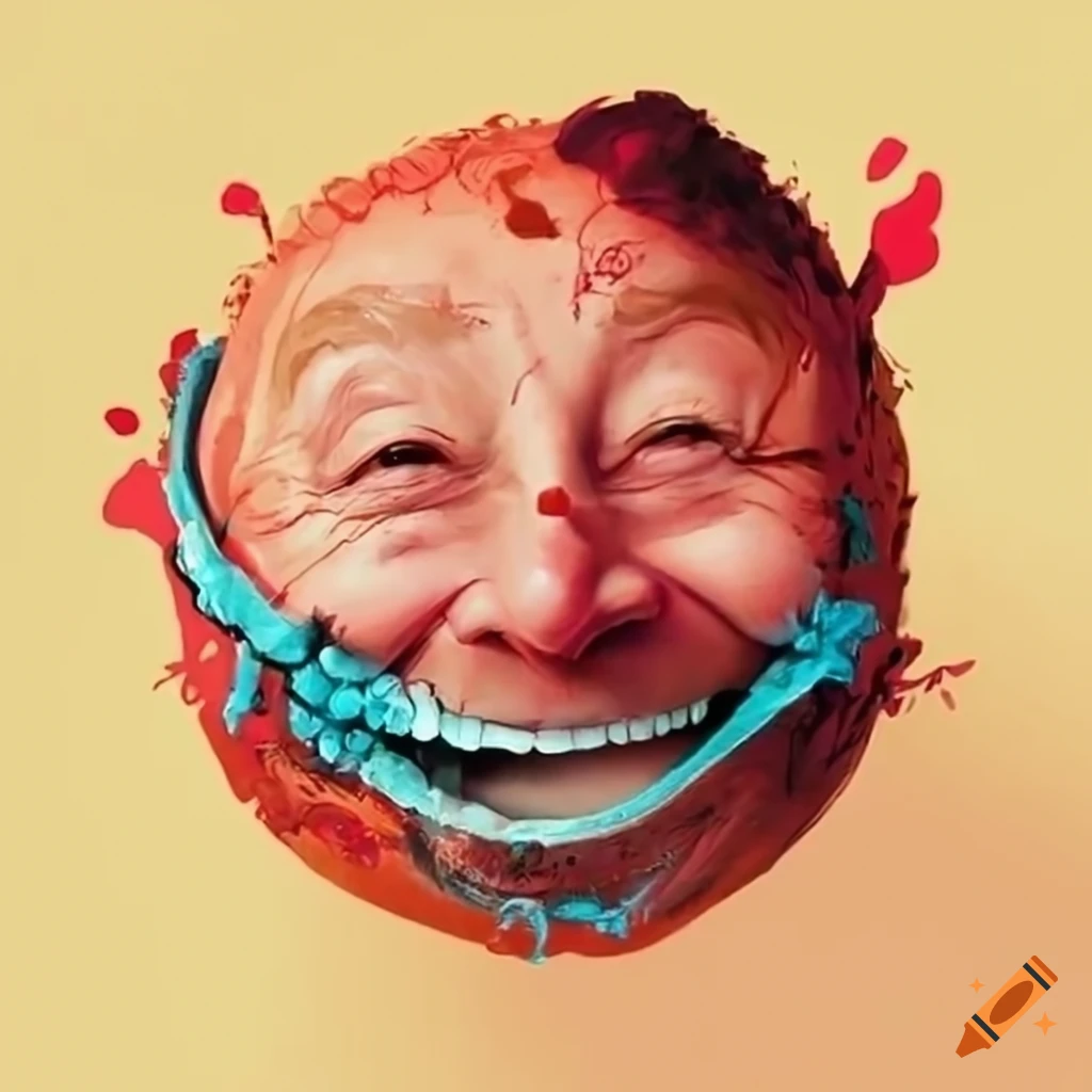 Cheerful depiction of hell with joyful inhabitants on Craiyon