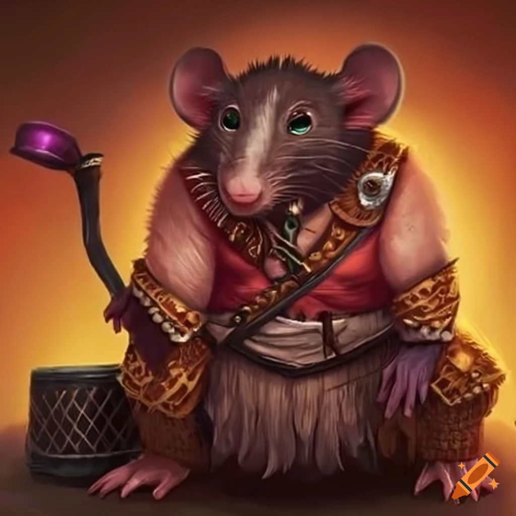 Puffy-cheeked ratfolk named sinatra on Craiyon