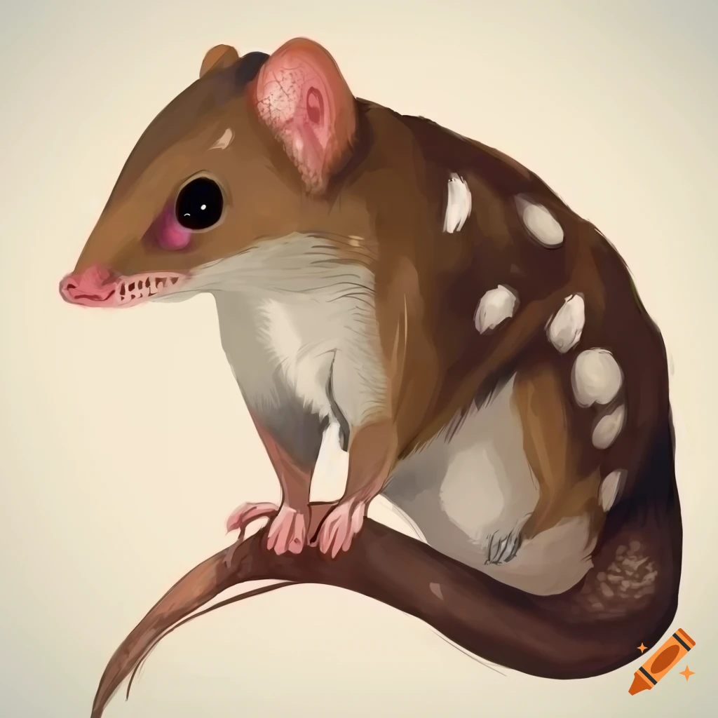 Northern quoll illustration on Craiyon