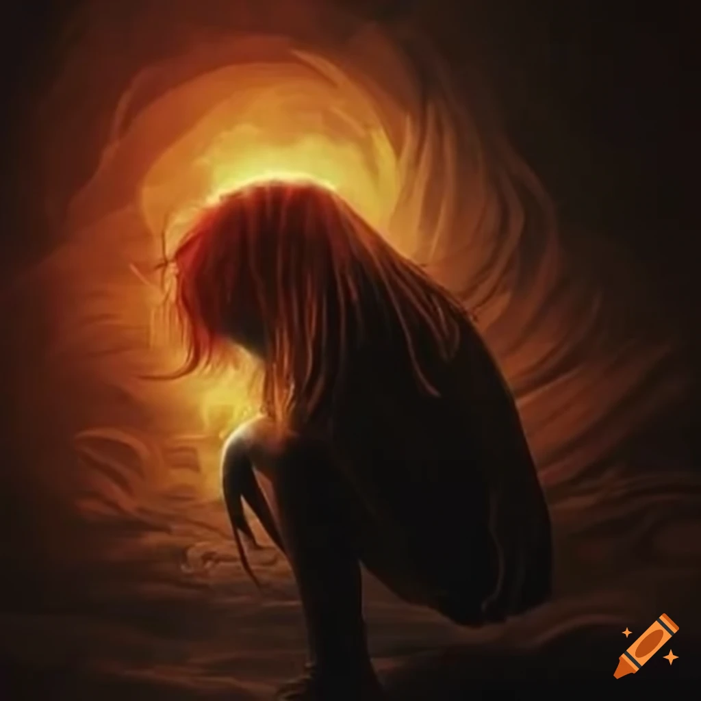 Abstract representation of life on Craiyon