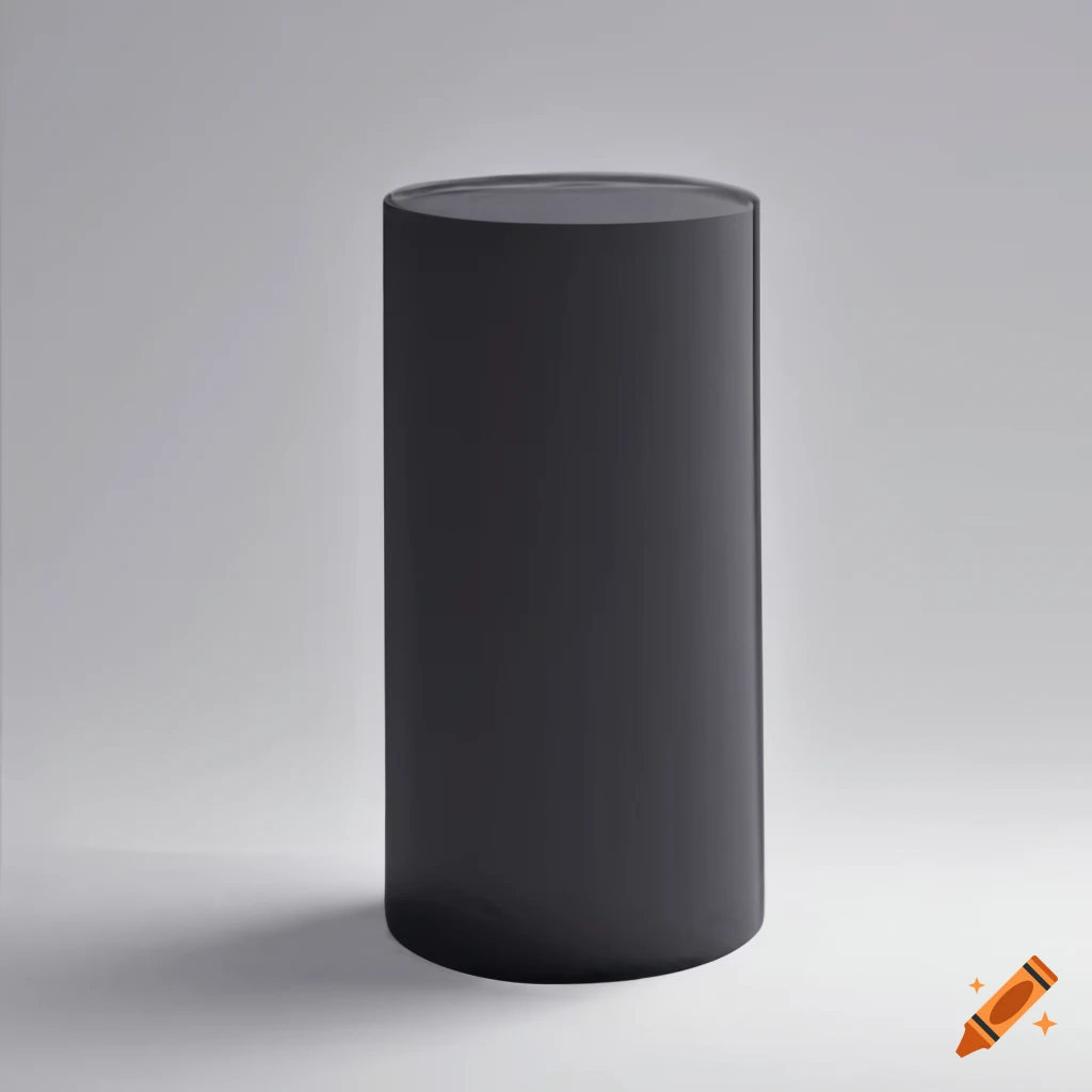 Black cylinder shape on Craiyon