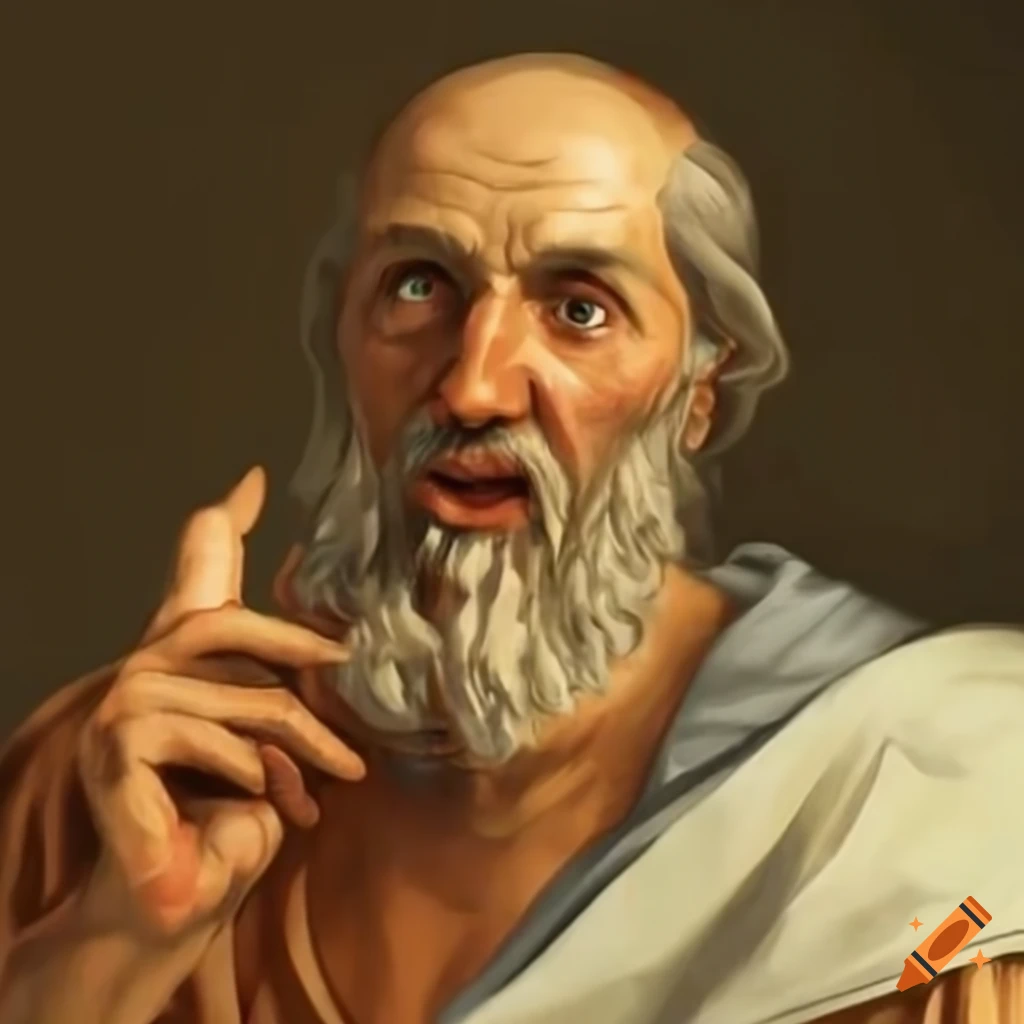 Seneca teaching on Craiyon