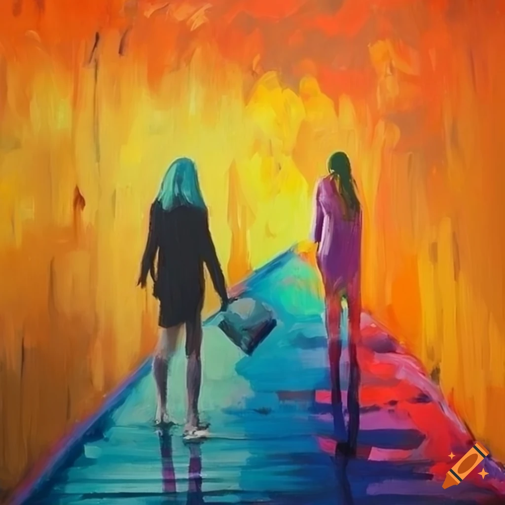 Vincent van gogh style painting about growing up on Craiyon