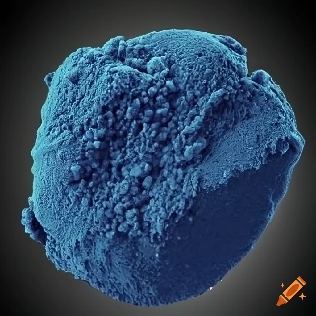 Cobalt oxide sem super detailed image on black background on Craiyon