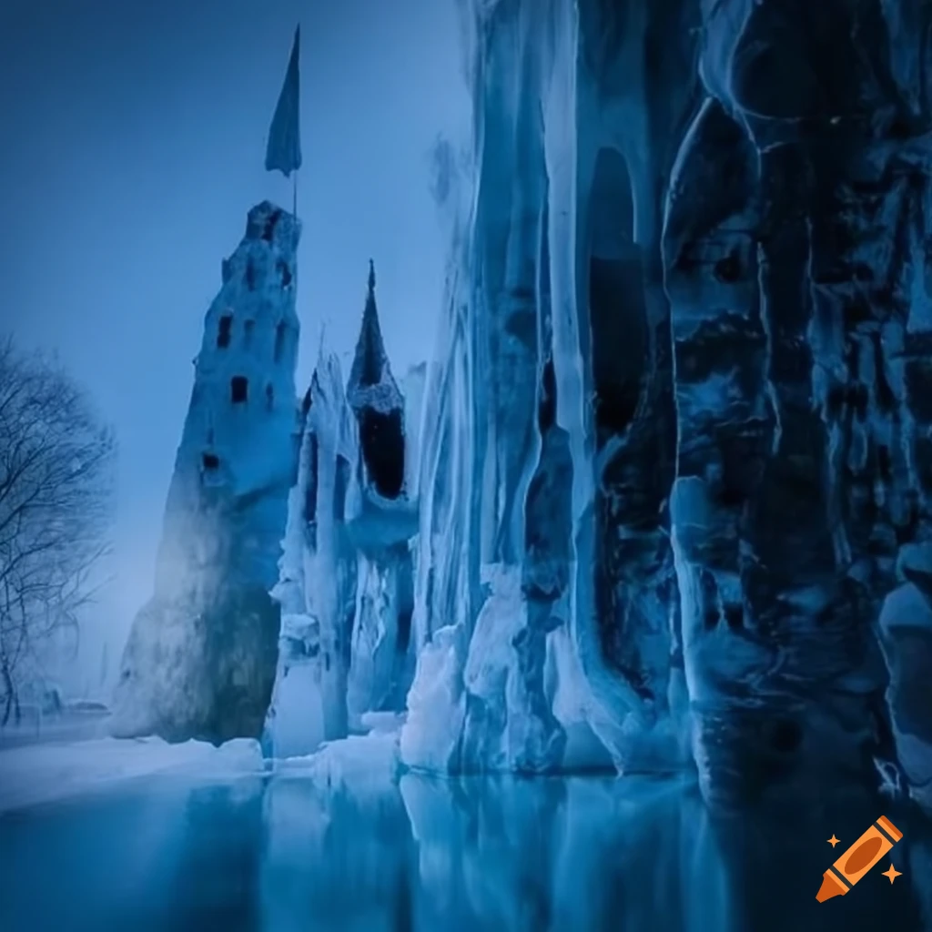 Frozen bonner münster under thick ice on Craiyon