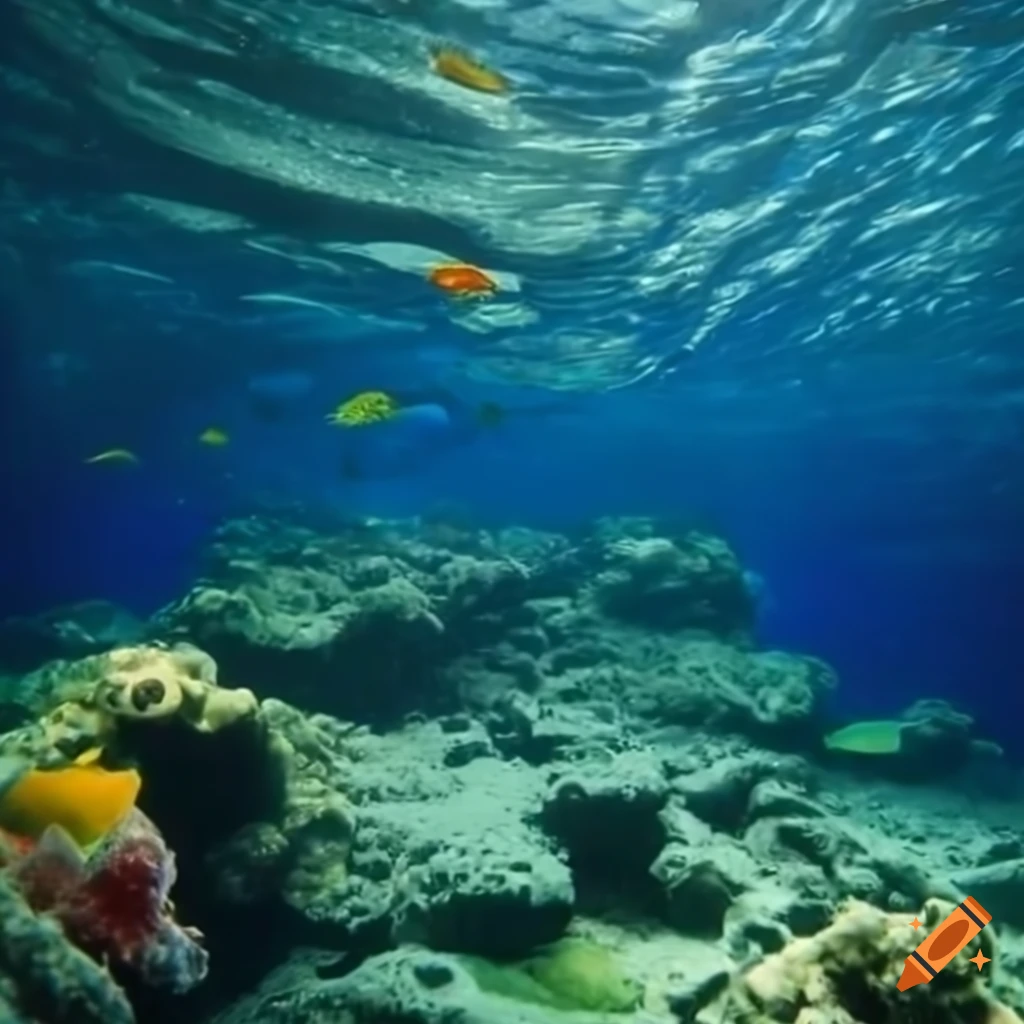 Underwater view on Craiyon