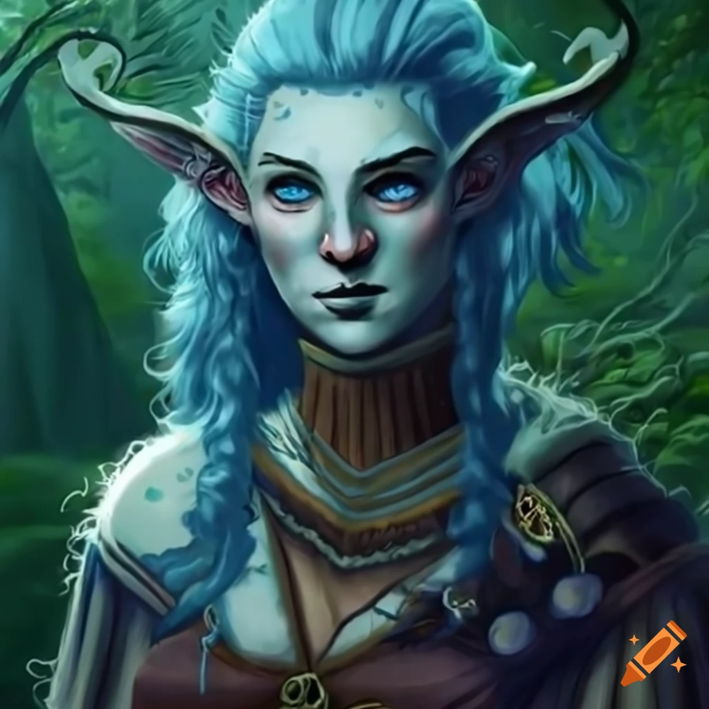 Firbolg bard from dungeons and dragons, skilled in fairy glamour magic ...