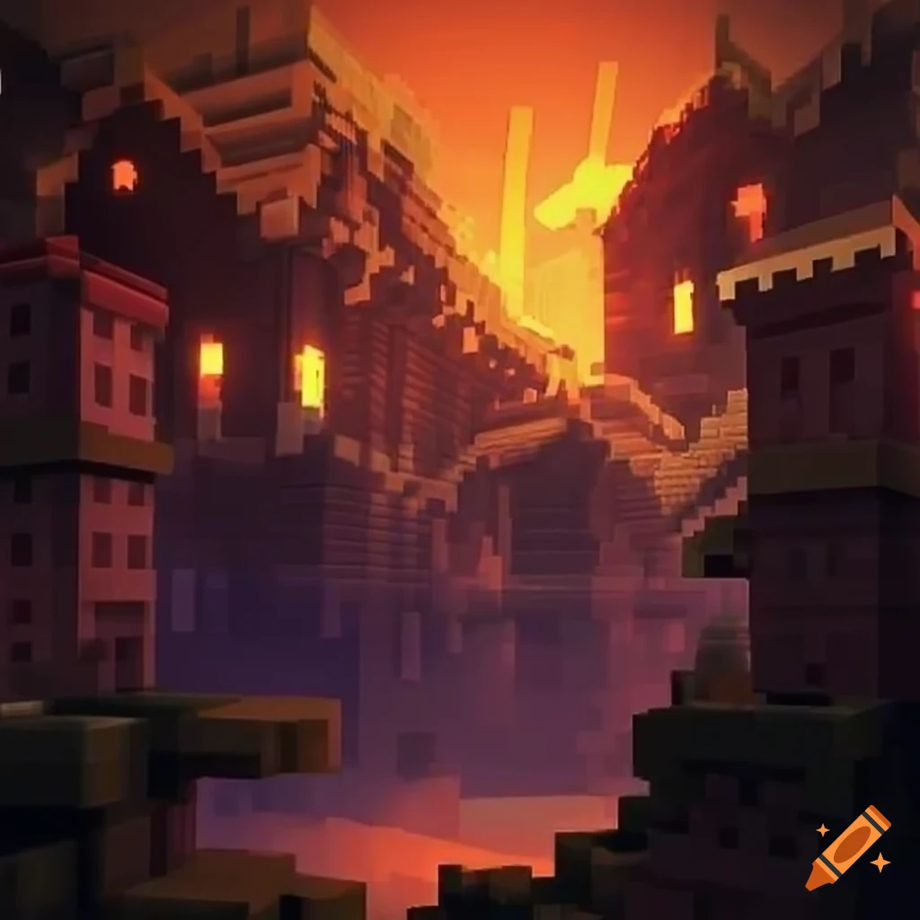 Minecraft title screen on Craiyon