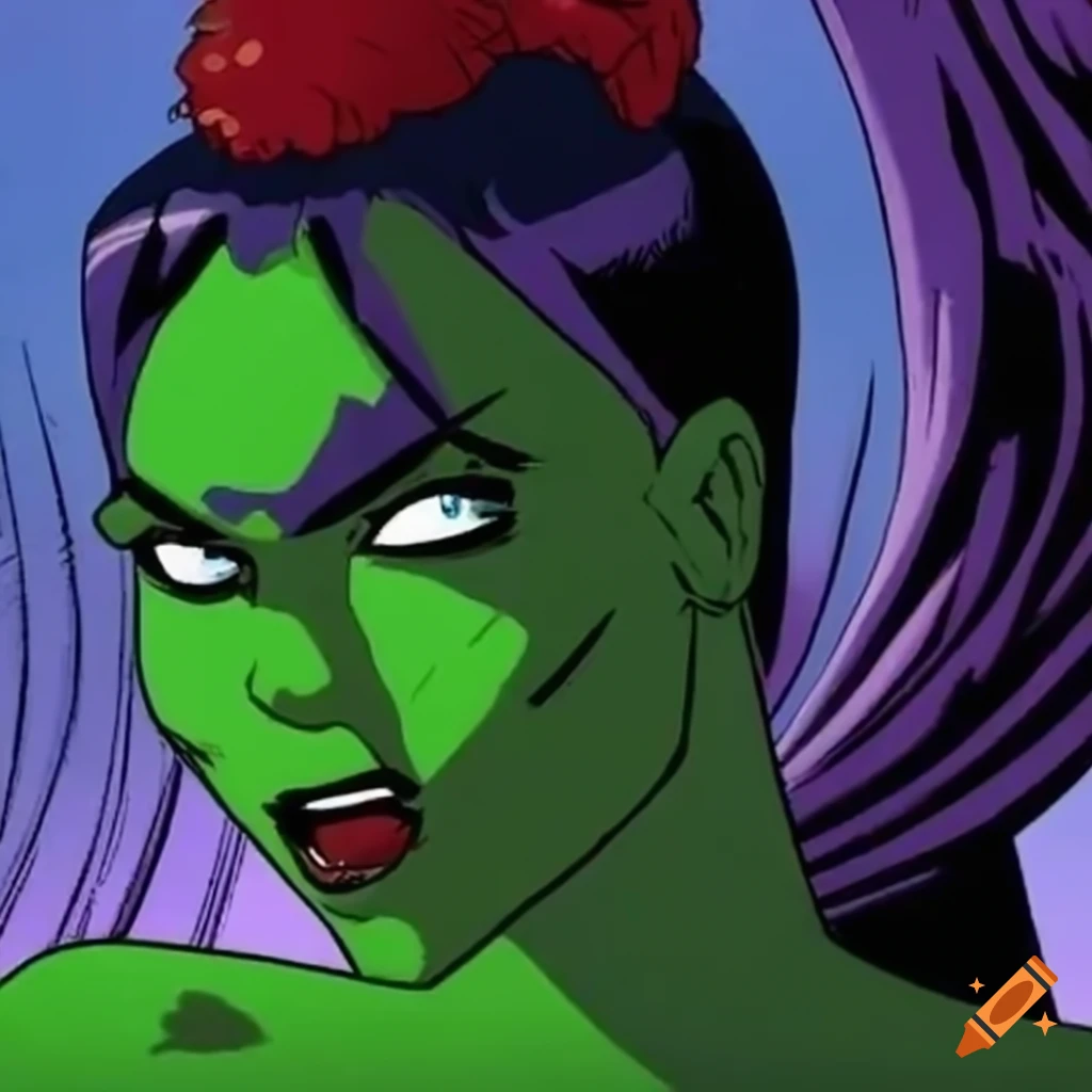 Artwork of Kimberly Huie as a female bodybuilder gaining She-Hulk's ...