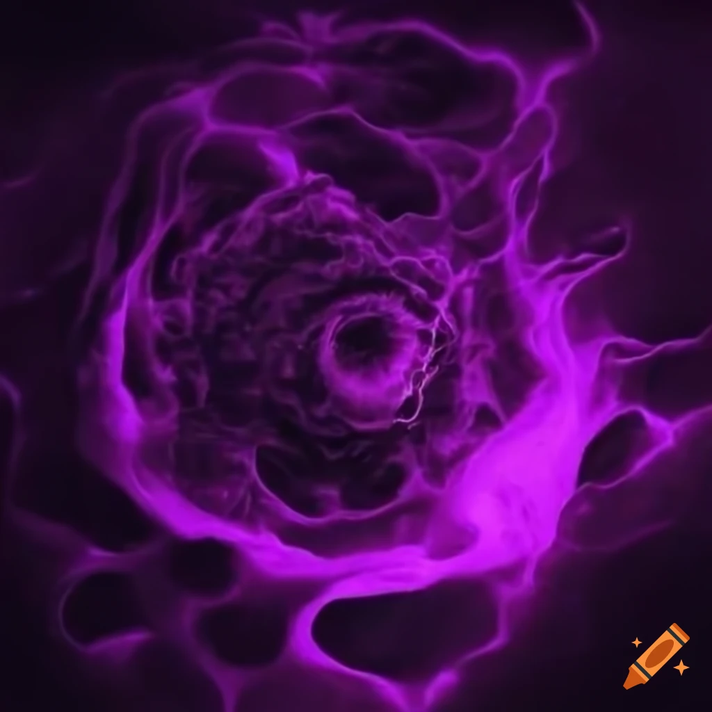 Abstract representation of science and dark matter in purple hues on ...