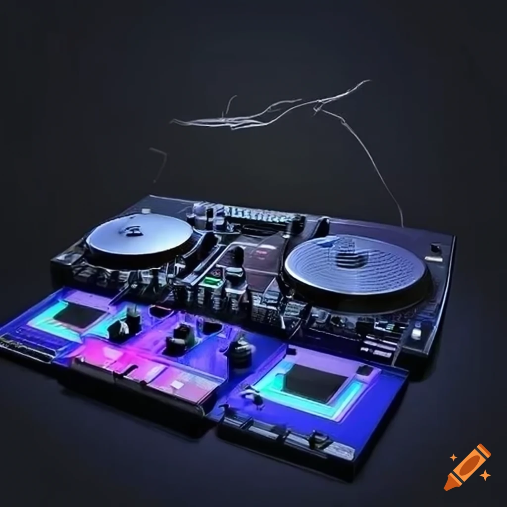 Realistic dj console on Craiyon