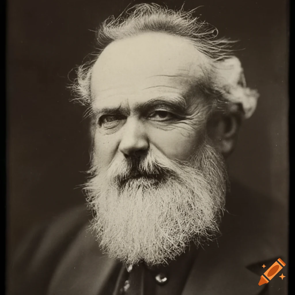 Vintage photo of a famous austrian painter with a small mustache on Craiyon