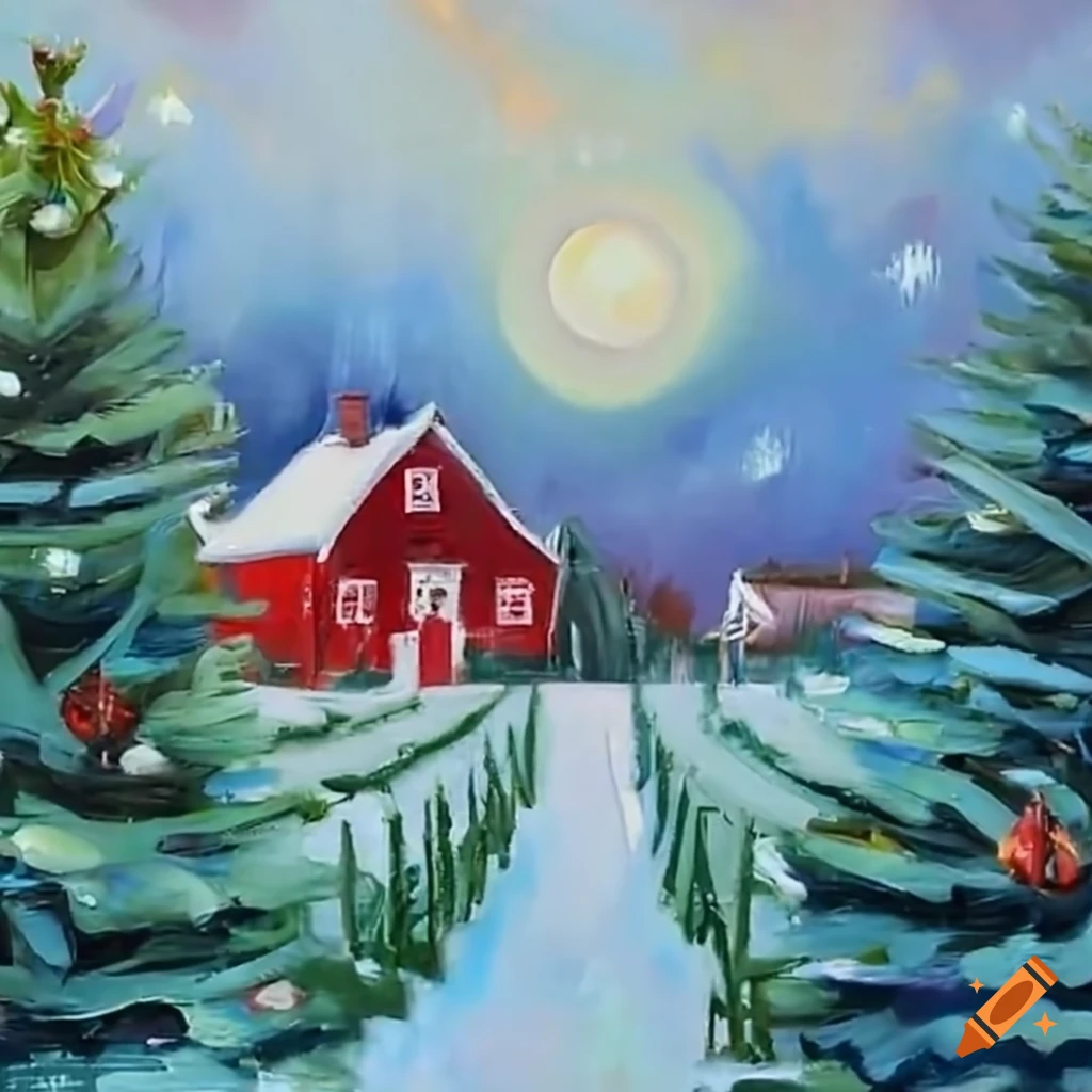 Christmas tree farm on Craiyon