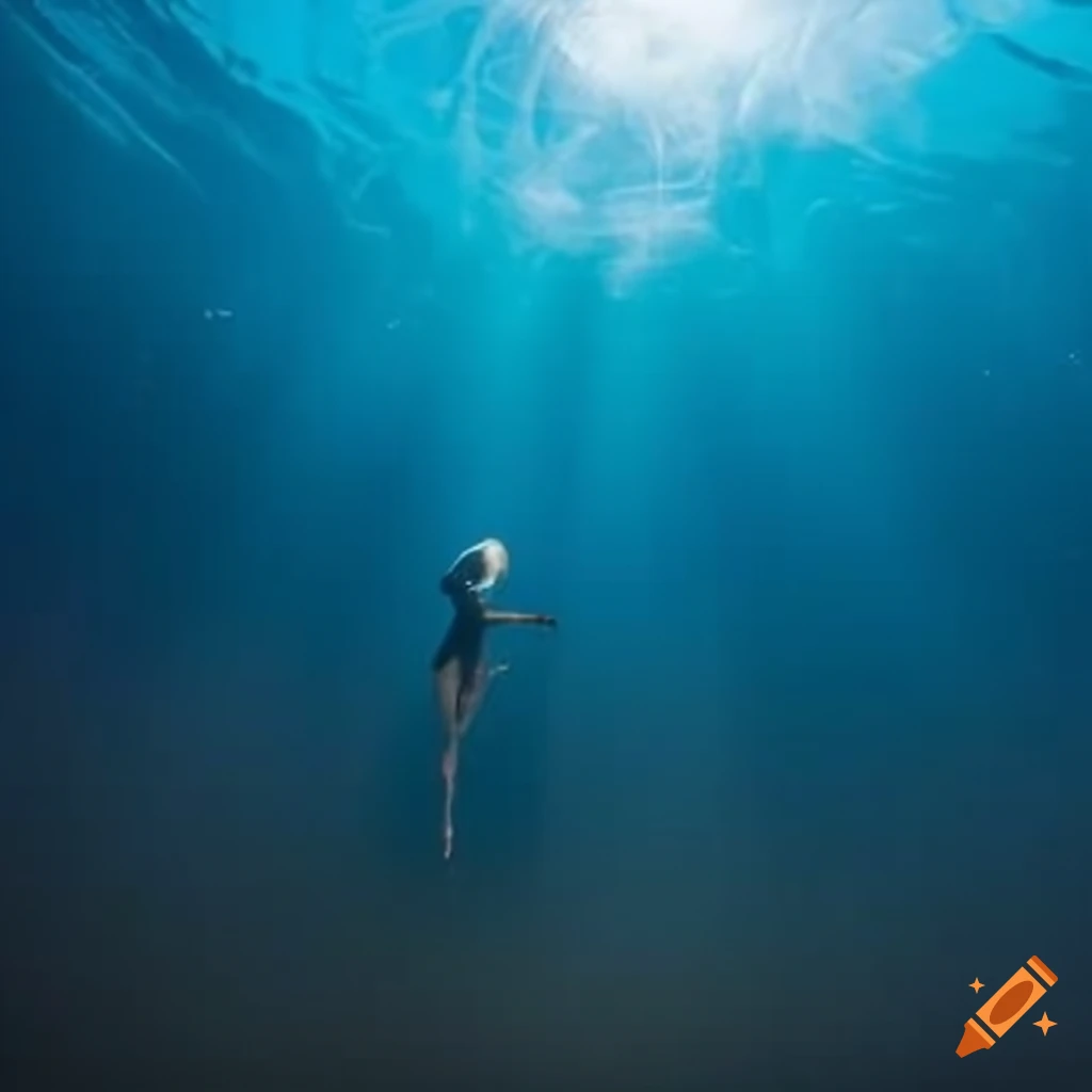 Underwater scene on Craiyon