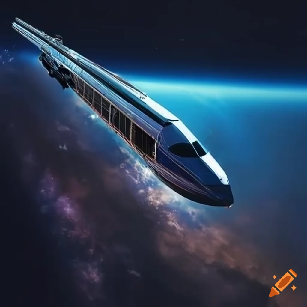 Tgv high-speed train in outer space on Craiyon