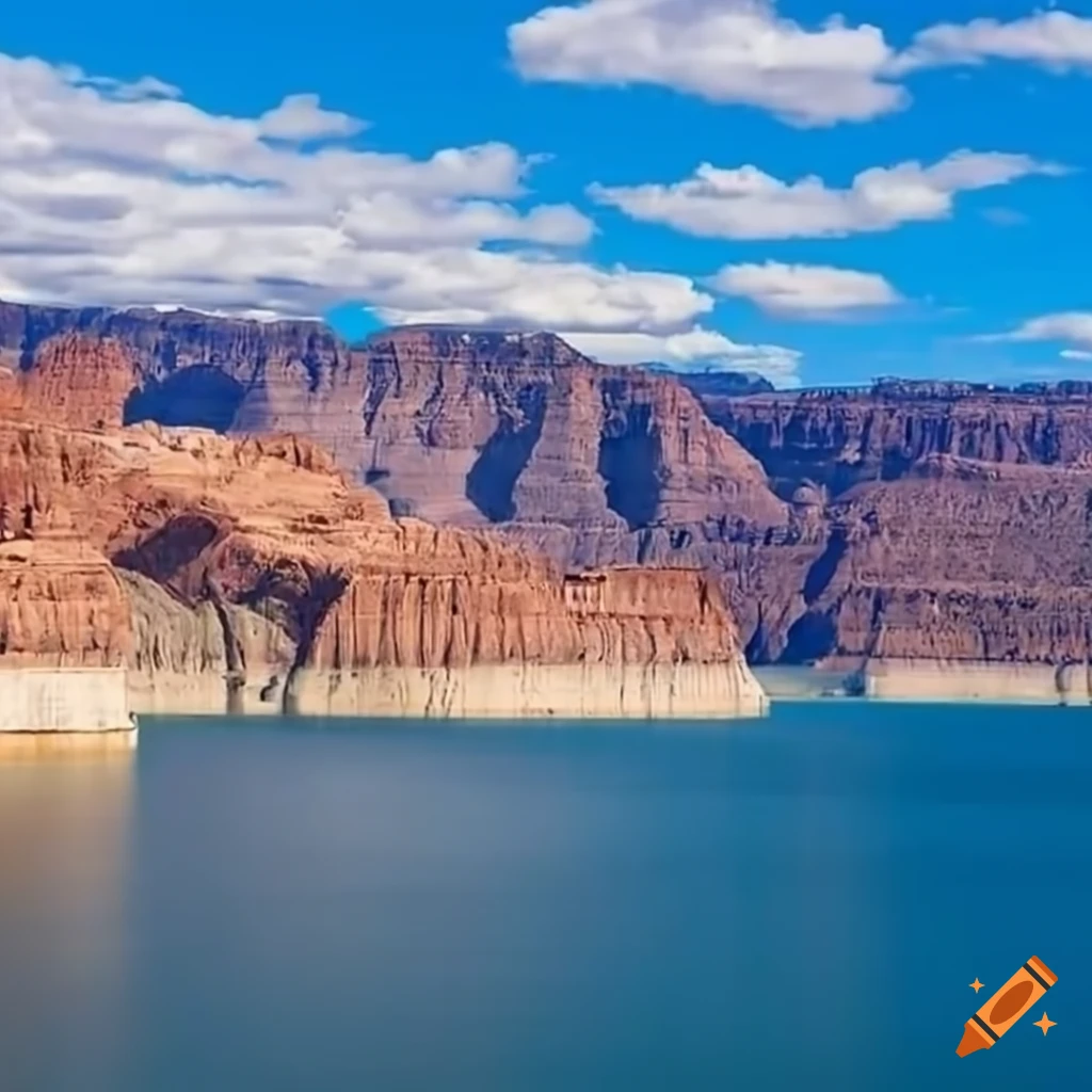 Scenic view of lake mead in nevada, usa on Craiyon