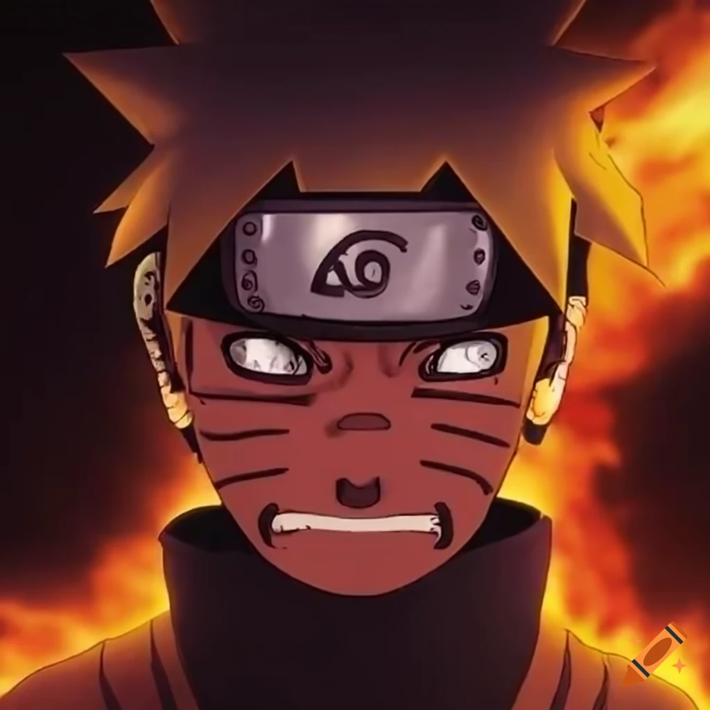 Angry naruto character on Craiyon