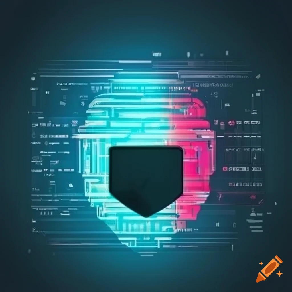 Interesting cyber security logo on Craiyon