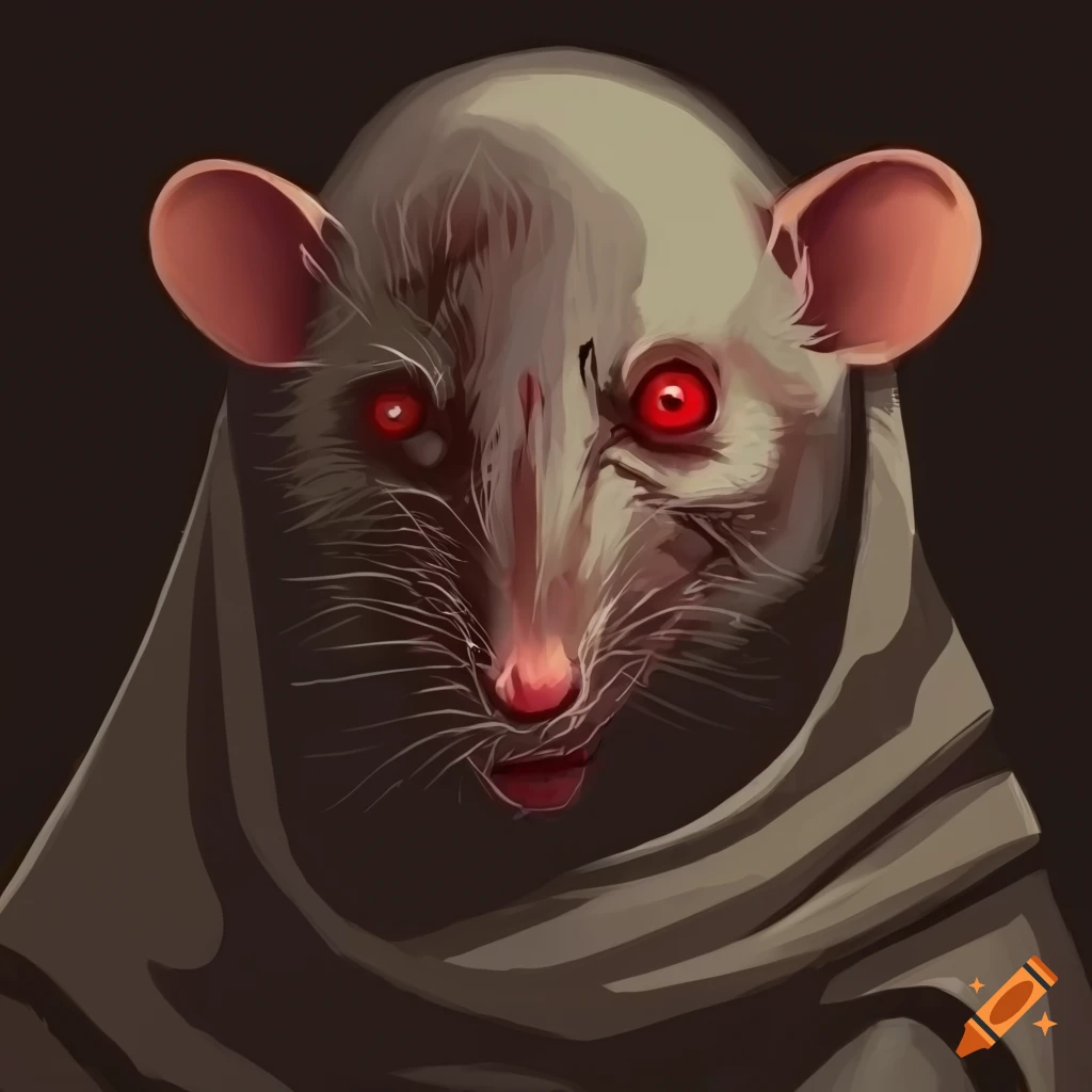 Cloaked humanoid rat character in a Middle Ages setting, inspired by ...