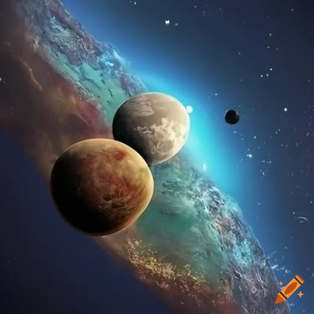 Surface of a planet on Craiyon