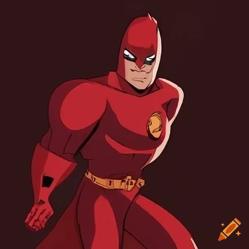 Mister scarlet from batman the brave and the bold on Craiyon